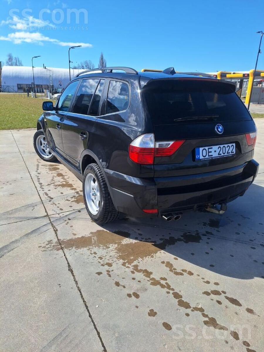 Melns BMW X3 2008 Liepāja, ar dzinēja tilpumu 3.00 L un nobraukumu 249 tūkst. km par 4550 €, foto 1 vietnē AUTOMOTO.COM.LV