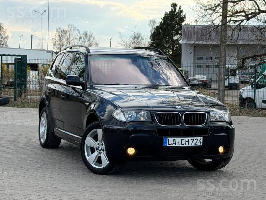 Black BMW X3 2008 in Riga, with an engine capacity of 2.00 L and mileage of 0 thousand km for 5850 €, photo 1 on AUTOMOTO.COM.LV