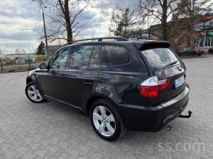 Black BMW X3 2008 in Riga, with an engine capacity of 2.00 L and mileage of 0 thousand km for 5850 €, photo 3 on AUTOMOTO.COM.LV