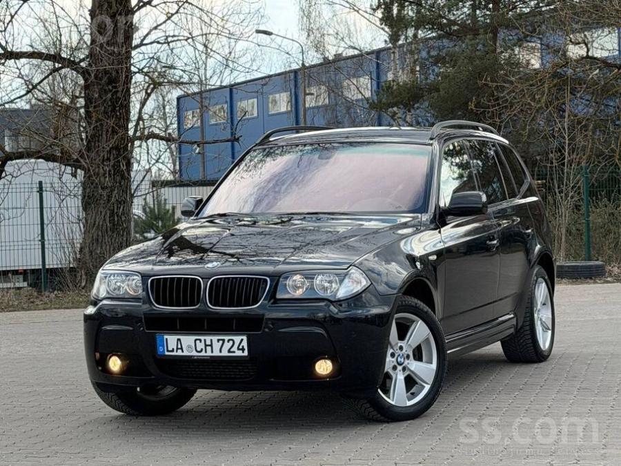 Black BMW X3 2008 in Riga, with an engine capacity of 2.00 L and mileage of 0 thousand km for 5850 €, photo 4 on AUTOMOTO.COM.LV