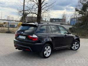 Black BMW X3 2008 in Riga, with an engine capacity of 2.00 L and mileage of 0 thousand km for 5850 €, photo 5 on AUTOMOTO.COM.LV