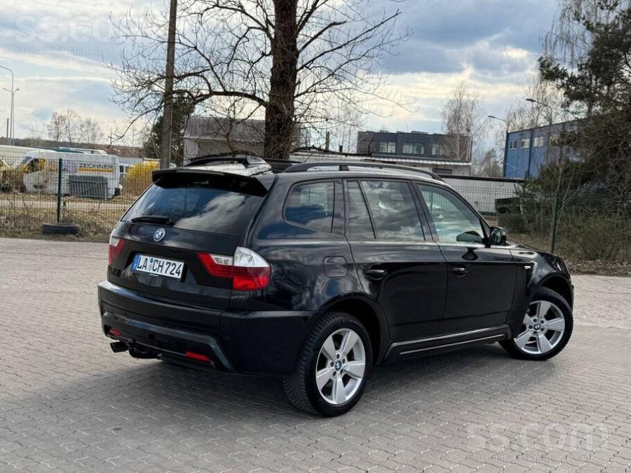 Black BMW X3 2008 in Riga, with an engine capacity of 2.00 L and mileage of 0 thousand km for 5850 €, photo 5 on AUTOMOTO.COM.LV