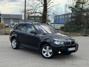 Black BMW X3 2008 in Riga, with an engine capacity of 2.00 L and mileage of 0 thousand km for 5850 €, photo 6 on AUTOMOTO.COM.LV