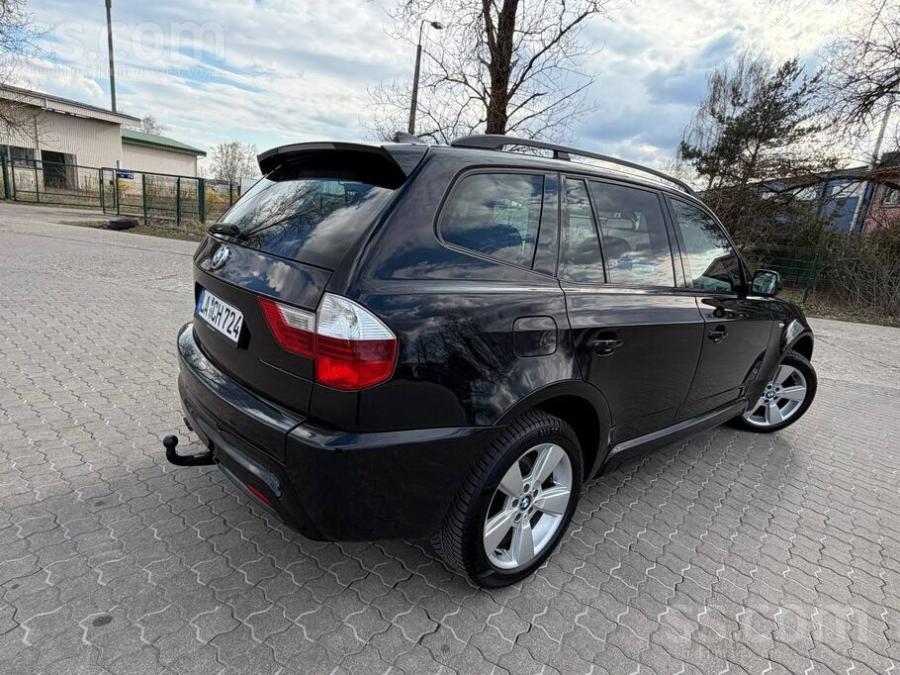 Black BMW X3 2008 in Riga, with an engine capacity of 2.00 L and mileage of 0 thousand km for 5850 €, photo 12 on AUTOMOTO.COM.LV