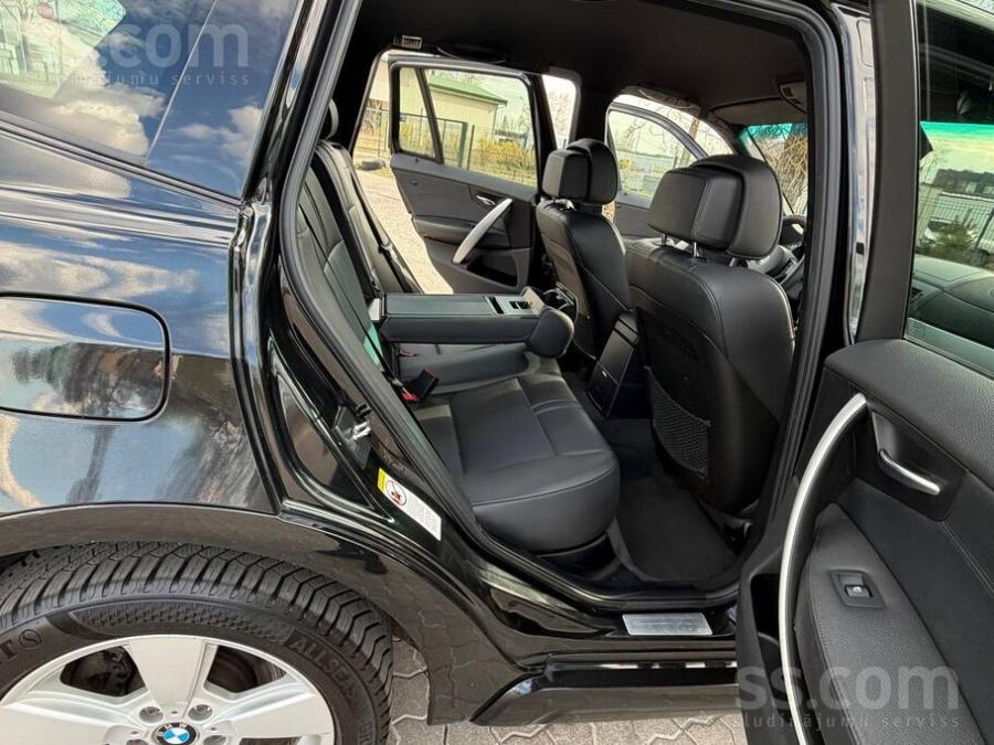 Black BMW X3 2008 in Riga, with an engine capacity of 2.00 L and mileage of 0 thousand km for 5850 €, photo 24 on AUTOMOTO.COM.LV