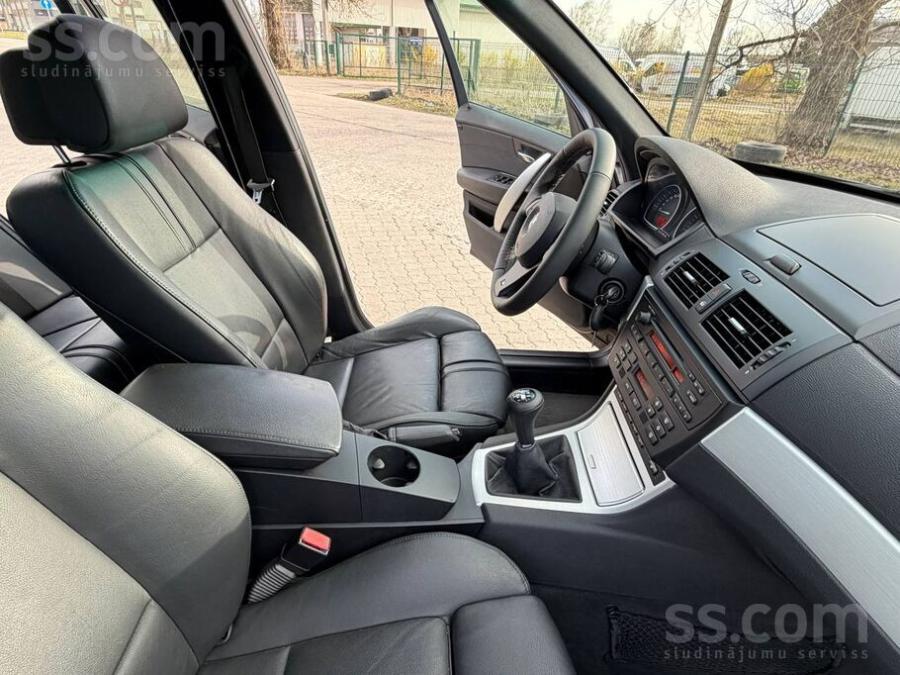 Black BMW X3 2008 in Riga, with an engine capacity of 2.00 L and mileage of 0 thousand km for 5850 €, photo 26 on AUTOMOTO.COM.LV