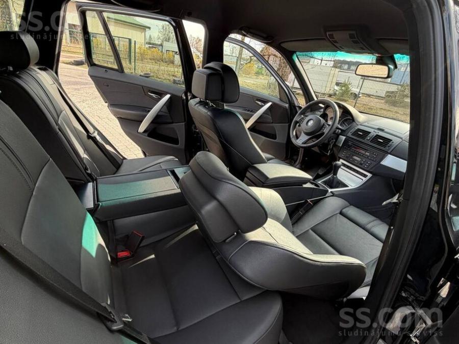 Black BMW X3 2008 in Riga, with an engine capacity of 2.00 L and mileage of 0 thousand km for 5850 €, photo 27 on AUTOMOTO.COM.LV