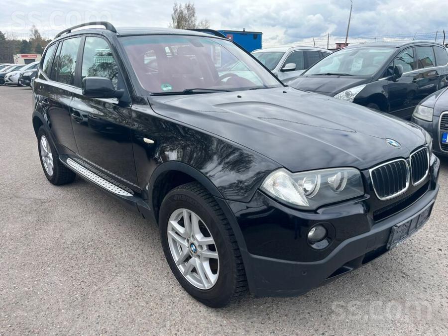 Black BMW X3 2008 in Riga, with an engine capacity of 2.00 L and mileage of 0 thousand km for 5450 €, photo 1 on AUTOMOTO.COM.LV
