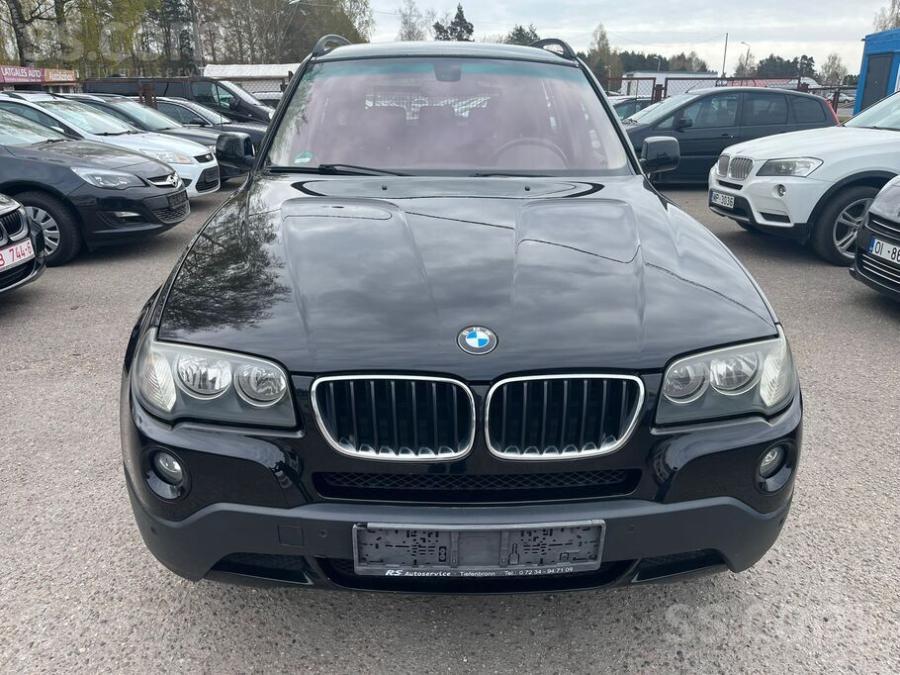 Black BMW X3 2008 in Riga, with an engine capacity of 2.00 L and mileage of 0 thousand km for 5450 €, photo 3 on AUTOMOTO.COM.LV