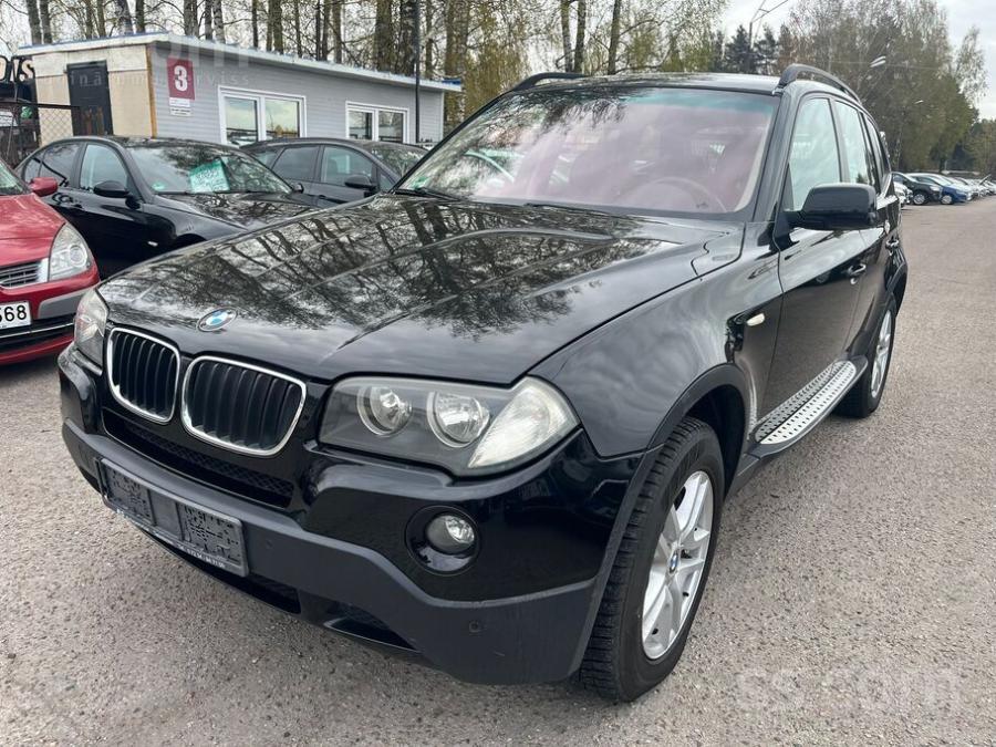 Black BMW X3 2008 in Riga, with an engine capacity of 2.00 L and mileage of 0 thousand km for 5450 €, photo 4 on AUTOMOTO.COM.LV
