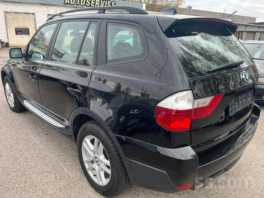 Black BMW X3 2008 in Riga, with an engine capacity of 2.00 L and mileage of 0 thousand km for 5450 €, photo 6 on AUTOMOTO.COM.LV