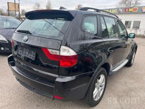 Black BMW X3 2008 in Riga, with an engine capacity of 2.00 L and mileage of 0 thousand km for 5450 €, photo 8 on AUTOMOTO.COM.LV