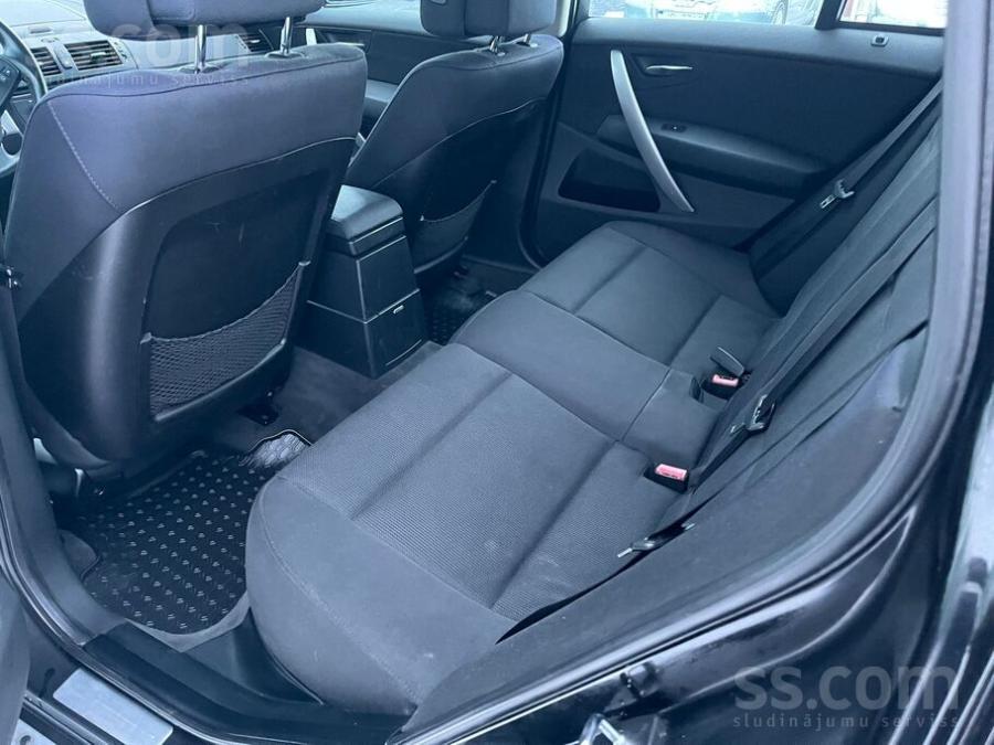 Black BMW X3 2008 in Riga, with an engine capacity of 2.00 L and mileage of 0 thousand km for 5450 €, photo 10 on AUTOMOTO.COM.LV