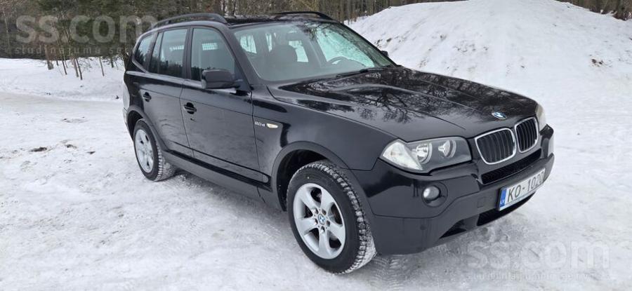 Melns BMW X3 2008 Rīga, ar dzinēja tilpumu 2.00 L un nobraukumu 280 tūkst. km par 4800 €, foto 1 vietnē AUTOMOTO.COM.LV