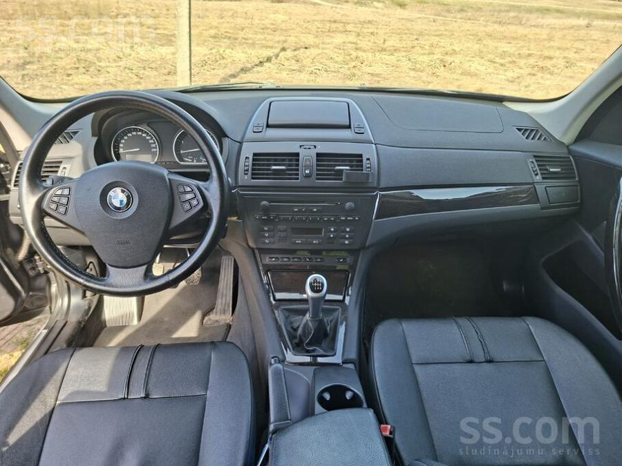 Black BMW X3 2008 in Riga, with an engine capacity of 2.00 L and mileage of 284 thousand km for 5800 €, photo 4 on AUTOMOTO.COM.LV