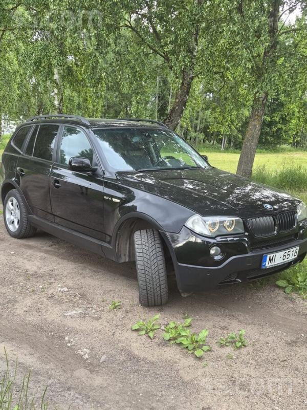 Black BMW X3 2008 in Riga, with an engine capacity of 2.00 L and mileage of 269 thousand km for 5900 €, photo 3 on AUTOMOTO.COM.LV