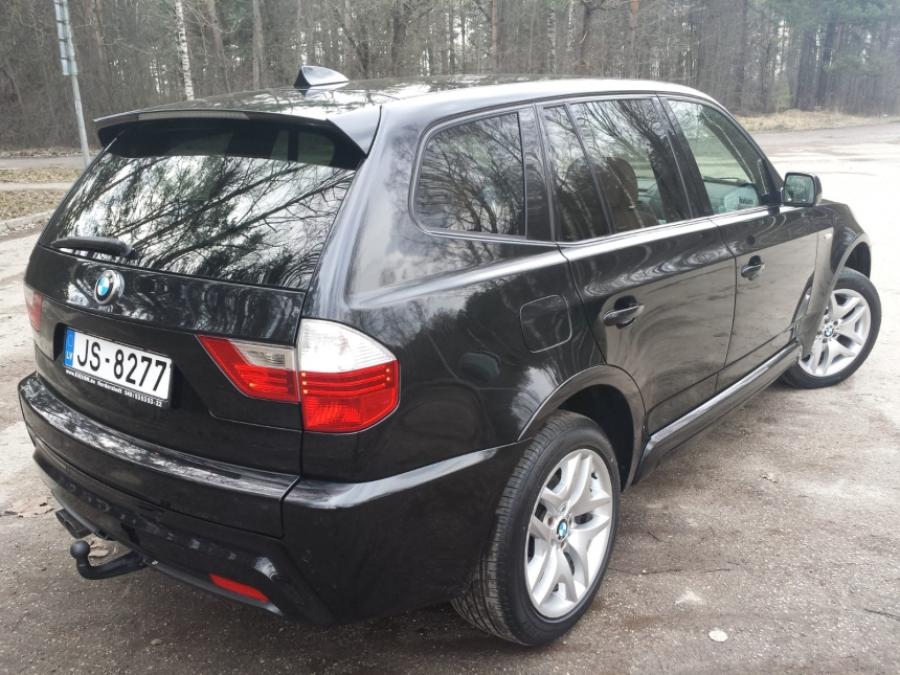 Black BMW X3 2008 in Riga, with an engine capacity of 3.00 L and mileage of 239 thousand km for 7500 €, photo 3 on AUTOMOTO.COM.LV