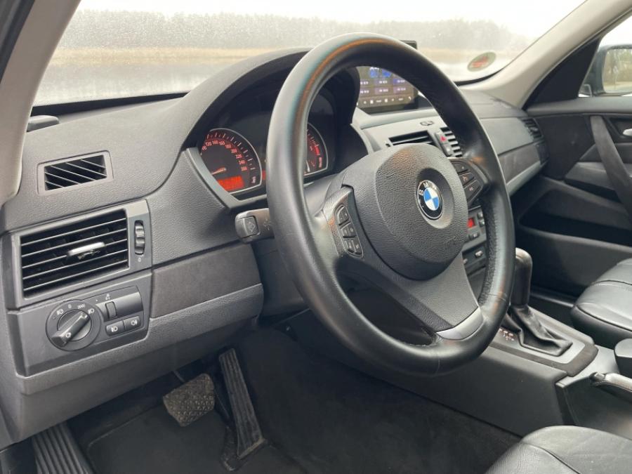 Black BMW X3 2008 in Riga, with an engine capacity of 3.00 L and mileage of 265 thousand km for 6350 €, photo 8 on AUTOMOTO.COM.LV