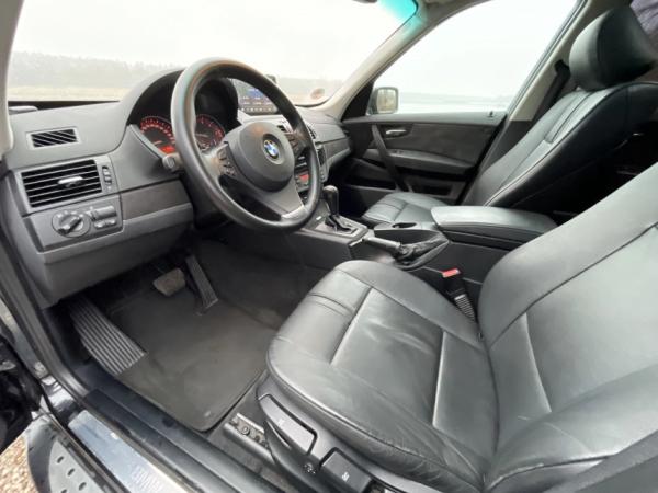 Black BMW X3 2008 in Riga, with an engine capacity of 3.00 L and mileage of 265 thousand km for 6350 €, photo 8 on AUTOMOTO.COM.LV