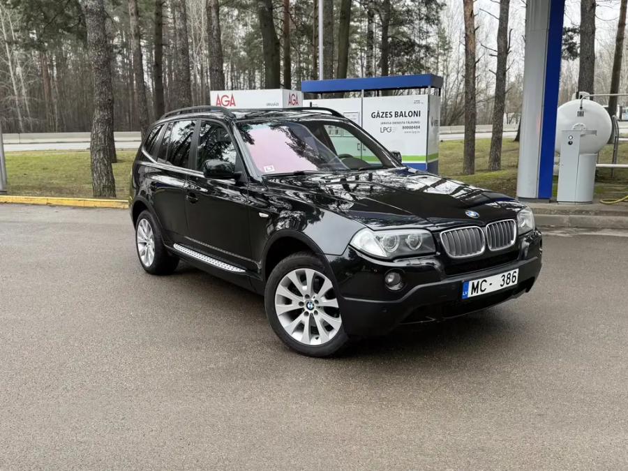 Черный БМВ Х3 2008 в Рига, объемом двигателя 3.00 л и пробегом 391 тыс. км за 4790 €, фото 3 на AUTOMOTO.COM.LV