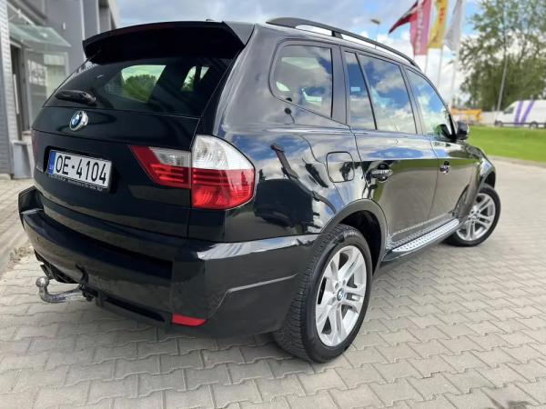 Black BMW X3 2008 in Jekabpils, with an engine capacity of 2.00 L and mileage of 245 thousand km for 6850 €, photo 2 on AUTOMOTO.COM.LV