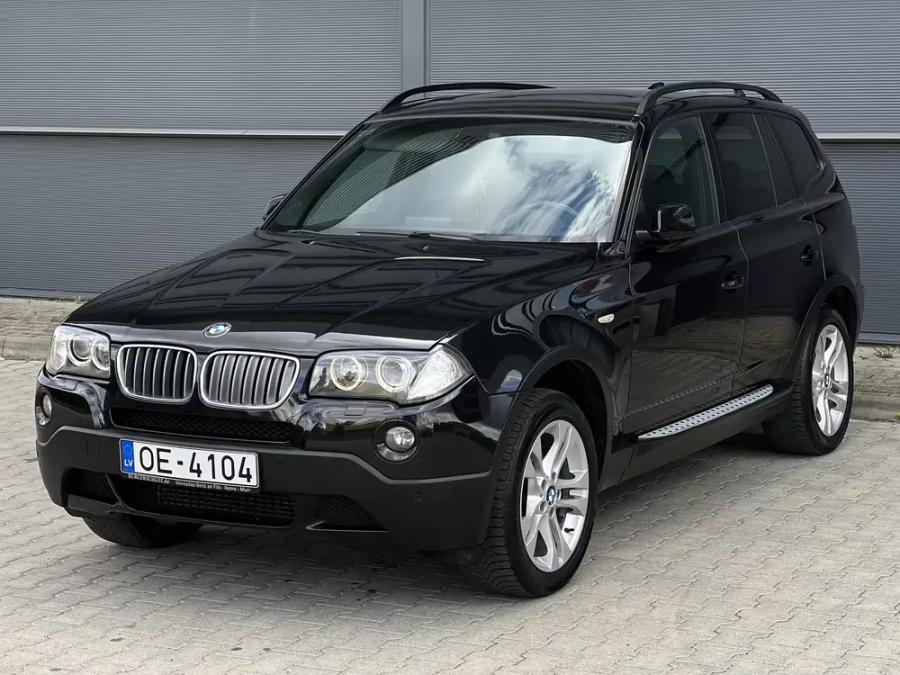 Black BMW X3 2008 in Jekabpils, with an engine capacity of 2.00 L and mileage of 245 thousand km for 6850 €, photo 4 on AUTOMOTO.COM.LV