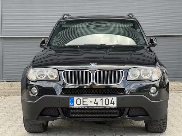 Black BMW X3 2008 in Jekabpils, with an engine capacity of 2.00 L and mileage of 245 thousand km for 6850 €, photo 4 on AUTOMOTO.COM.LV