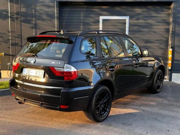 Black BMW X3 2008 in Riga, with an engine capacity of 2.00 L and mileage of 121 thousand km for 5590 €, photo 5 on AUTOMOTO.COM.LV