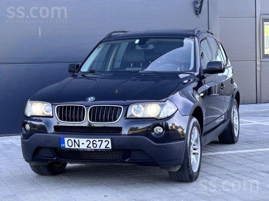 Melns BMW X3 2008 Rīga, ar dzinēja tilpumu 2.00 L un nobraukumu 224 tūkst. km par 3950 €, foto 1 vietnē AUTOMOTO.COM.LV