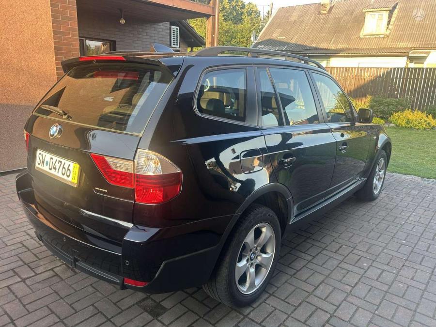 Black BMW X3 2008 in Siauliai, with an engine capacity of 2.00 L and mileage of 241 thousand km for 3499 €, photo 3 on AUTOMOTO.COM.LV