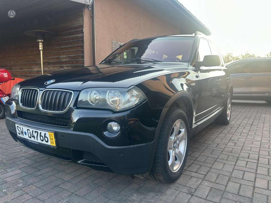 Black BMW X3 2008 in Siauliai, with an engine capacity of 2.00 L and mileage of 241 thousand km for 3499 €, photo 6 on AUTOMOTO.COM.LV