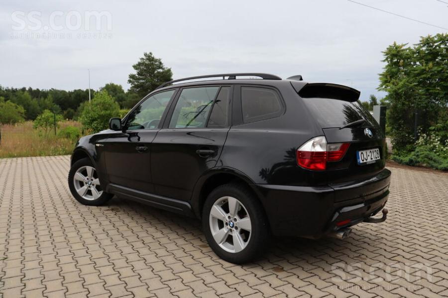 Black BMW X3 2008 in Riga, with an engine capacity of 3.00 L and mileage of 384 thousand km for 6490 €, photo 6 on AUTOMOTO.COM.LV