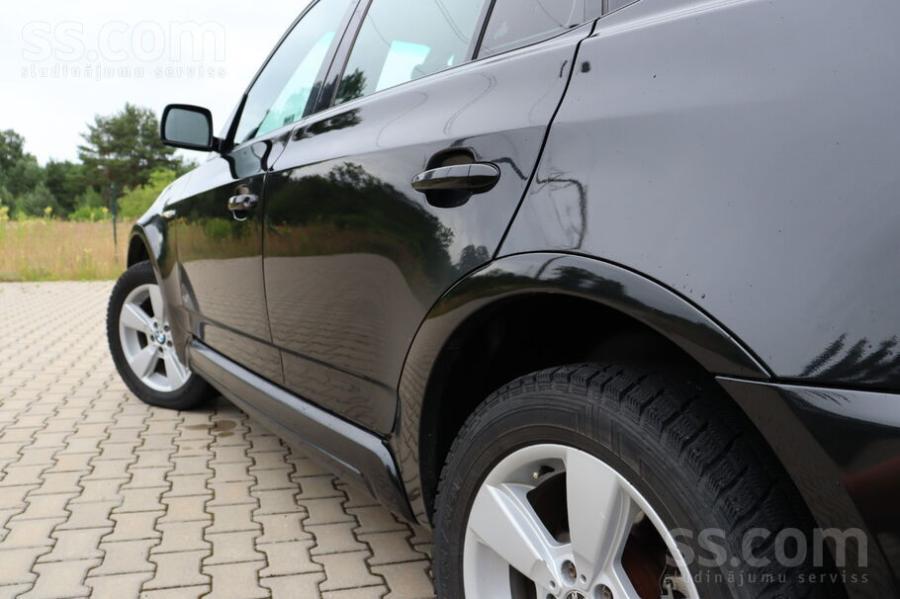 Black BMW X3 2008 in Riga, with an engine capacity of 3.00 L and mileage of 384 thousand km for 6490 €, photo 7 on AUTOMOTO.COM.LV
