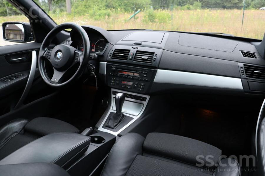 Black BMW X3 2008 in Riga, with an engine capacity of 3.00 L and mileage of 384 thousand km for 6490 €, photo 13 on AUTOMOTO.COM.LV