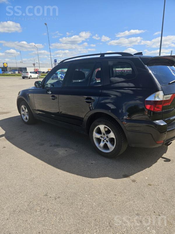 Black BMW X3 2008 in Jekabpils, with an engine capacity of 2.00 L and mileage of 280 thousand km for 6500 €, photo 7 on AUTOMOTO.COM.LV