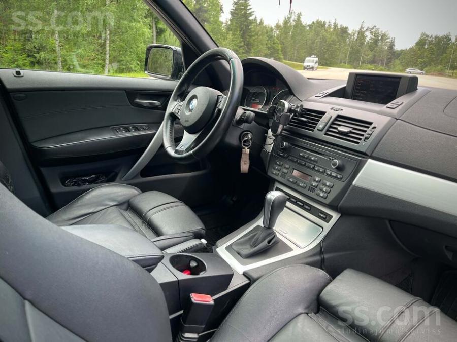 Черный БМВ Х3 2008 в Мадона, объемом двигателя 3.00 л и пробегом 292 тыс. км за 6600 €, фото 12 на AUTOMOTO.COM.LV