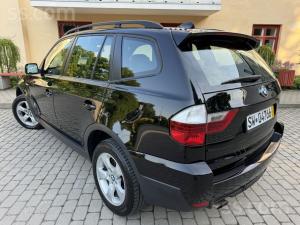 Black BMW X3 2008 in Riga, with an engine capacity of 2.00 L and mileage of 241 thousand km for 5750 €, photo 7 on AUTOMOTO.COM.LV