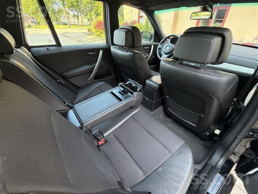 Black BMW X3 2008 in Riga, with an engine capacity of 2.00 L and mileage of 241 thousand km for 5750 €, photo 15 on AUTOMOTO.COM.LV