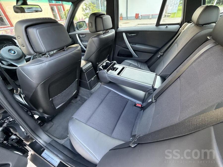 Black BMW X3 2008 in Riga, with an engine capacity of 2.00 L and mileage of 241 thousand km for 5750 €, photo 16 on AUTOMOTO.COM.LV