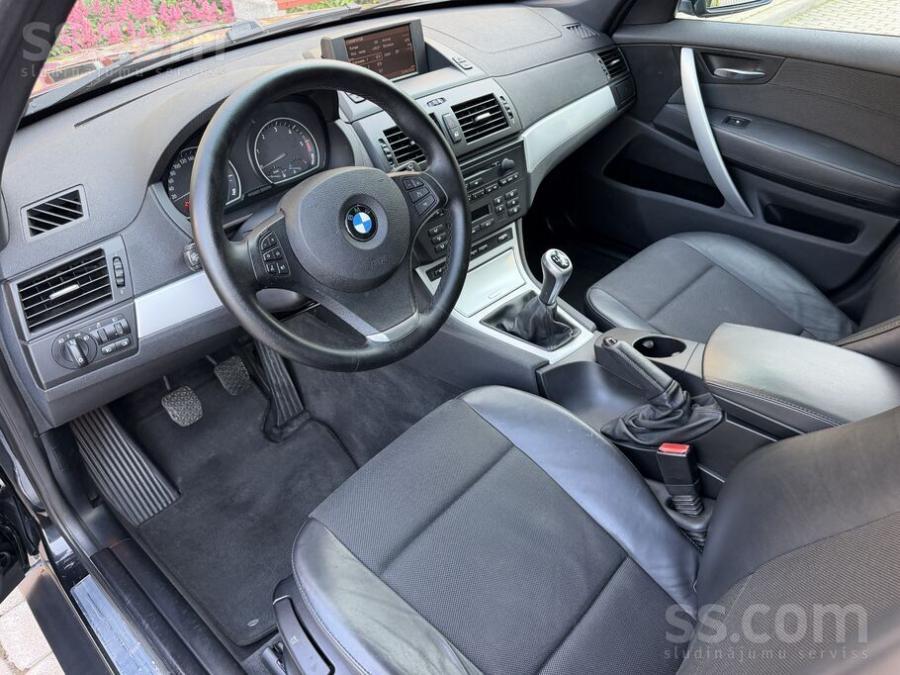Black BMW X3 2008 in Riga, with an engine capacity of 2.00 L and mileage of 241 thousand km for 5750 €, photo 18 on AUTOMOTO.COM.LV