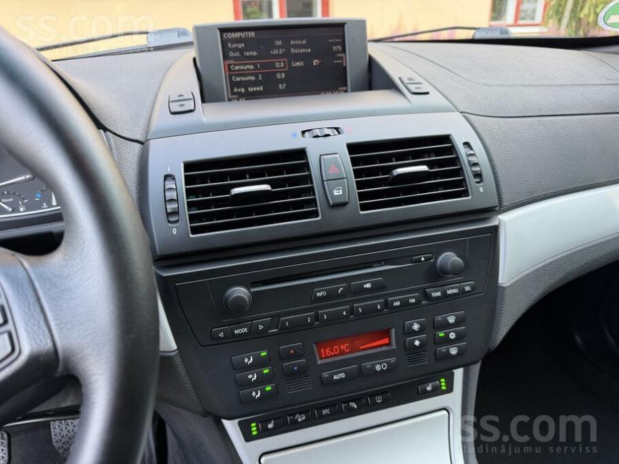 Black BMW X3 2008 in Riga, with an engine capacity of 2.00 L and mileage of 241 thousand km for 5750 €, photo 26 on AUTOMOTO.COM.LV