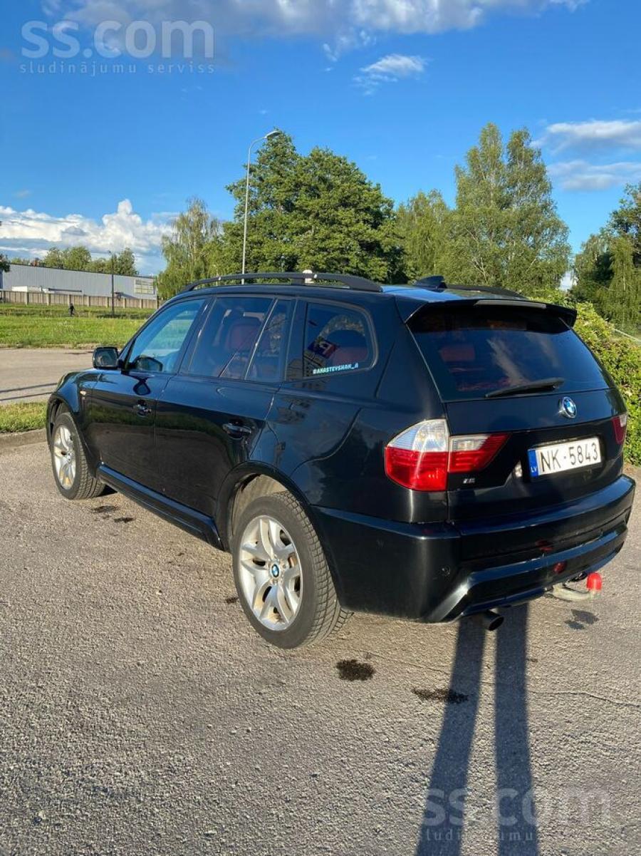 Black BMW X3 2008 in Riga, with an engine capacity of 2.00 L and mileage of 0 thousand km for 3000 €, photo 5 on AUTOMOTO.COM.LV