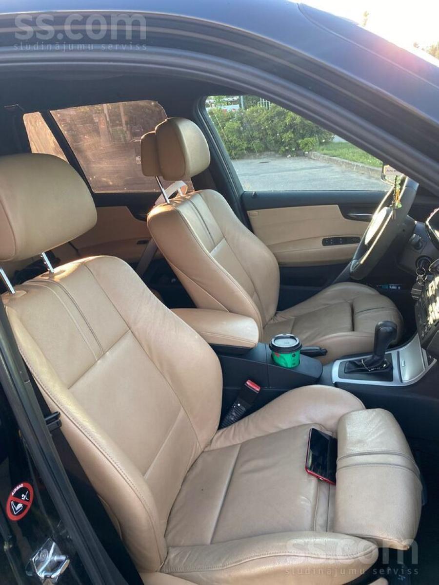 Black BMW X3 2008 in Riga, with an engine capacity of 2.00 L and mileage of 0 thousand km for 3000 €, photo 10 on AUTOMOTO.COM.LV