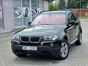 Black BMW X3 2008 in Jelgava, with an engine capacity of 2.00 L and mileage of 274 thousand km for 5999 €, photo  on AUTOMOTO.COM.LV