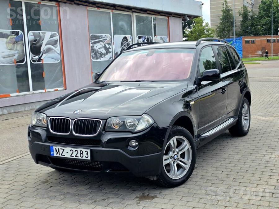 Black BMW X3 2008 in Jelgava, with an engine capacity of 2.00 L and mileage of 274 thousand km for 5999 €, photo 3 on AUTOMOTO.COM.LV