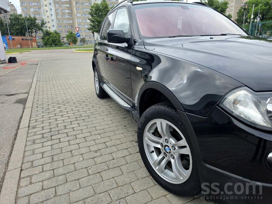 Black BMW X3 2008 in Jelgava, with an engine capacity of 2.00 L and mileage of 274 thousand km for 5999 €, photo 8 on AUTOMOTO.COM.LV