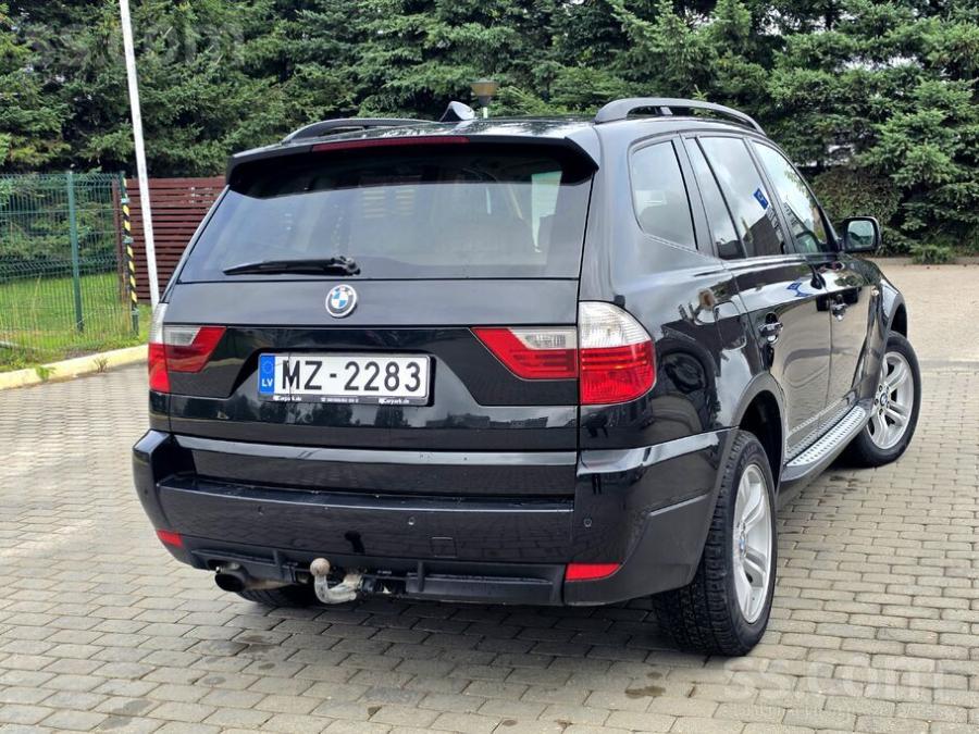 Black BMW X3 2008 in Jelgava, with an engine capacity of 2.00 L and mileage of 274 thousand km for 5999 €, photo 9 on AUTOMOTO.COM.LV