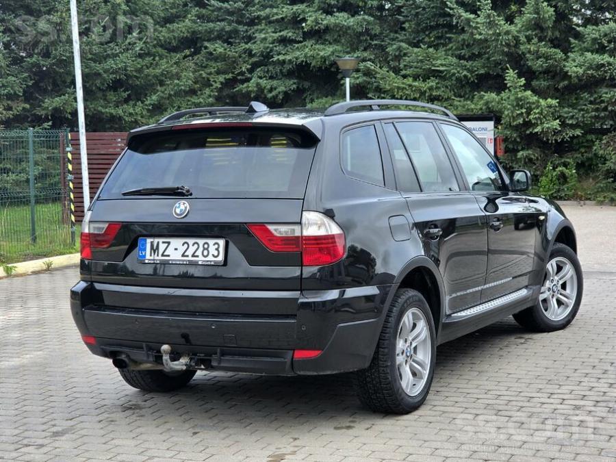 Black BMW X3 2008 in Jelgava, with an engine capacity of 2.00 L and mileage of 274 thousand km for 5999 €, photo 10 on AUTOMOTO.COM.LV