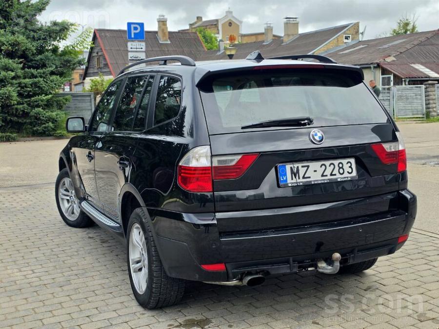 Black BMW X3 2008 in Jelgava, with an engine capacity of 2.00 L and mileage of 274 thousand km for 5999 €, photo 12 on AUTOMOTO.COM.LV