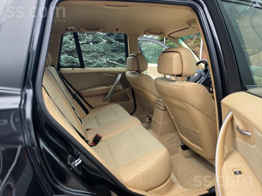 Black BMW X3 2008 in Jelgava, with an engine capacity of 2.00 L and mileage of 274 thousand km for 5999 €, photo 14 on AUTOMOTO.COM.LV